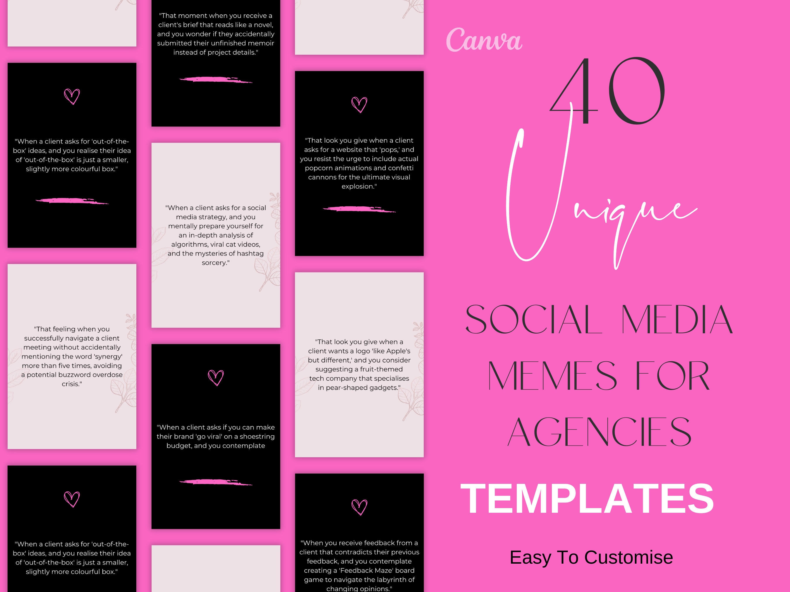 Viral Vibe Meme Template Bundle: Boost Social Media Engagement for ...