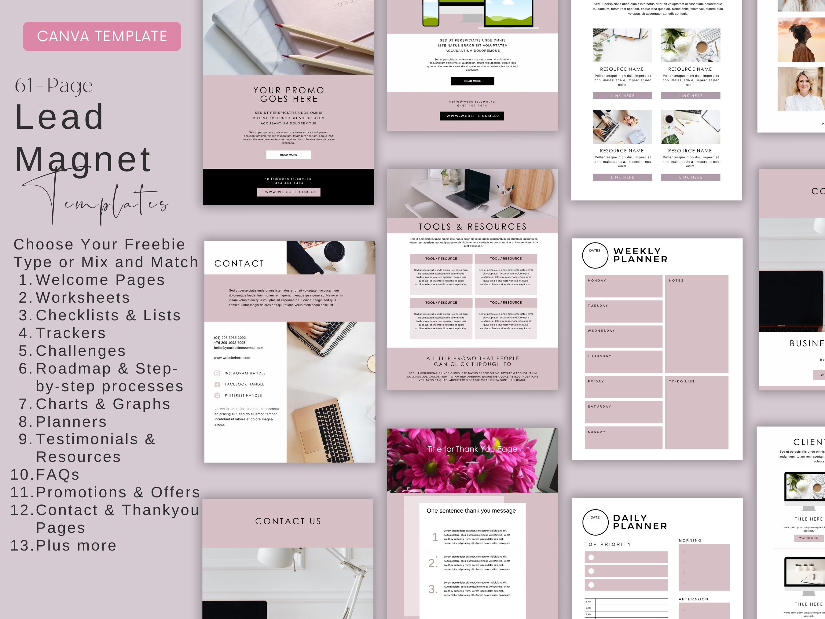 Lead Magnet Template | Canva Lead Magnet Template | Complete Lead ...