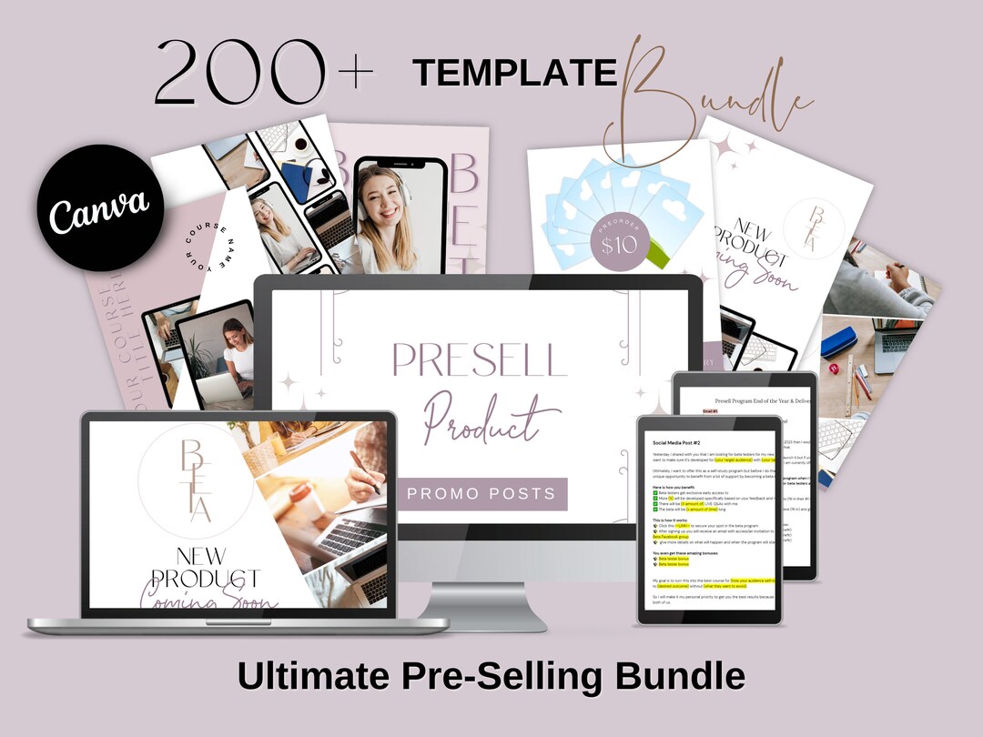 Ultimate Preselling Bundle | Pre Launch Your Offer | Social Media Graphic Template | Presell ...