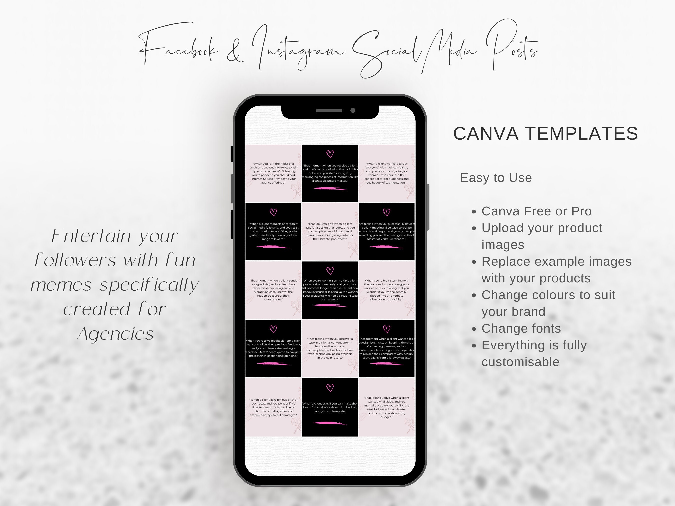 Viral Vibe Meme Template Bundle: Boost Social Media Engagement for ...