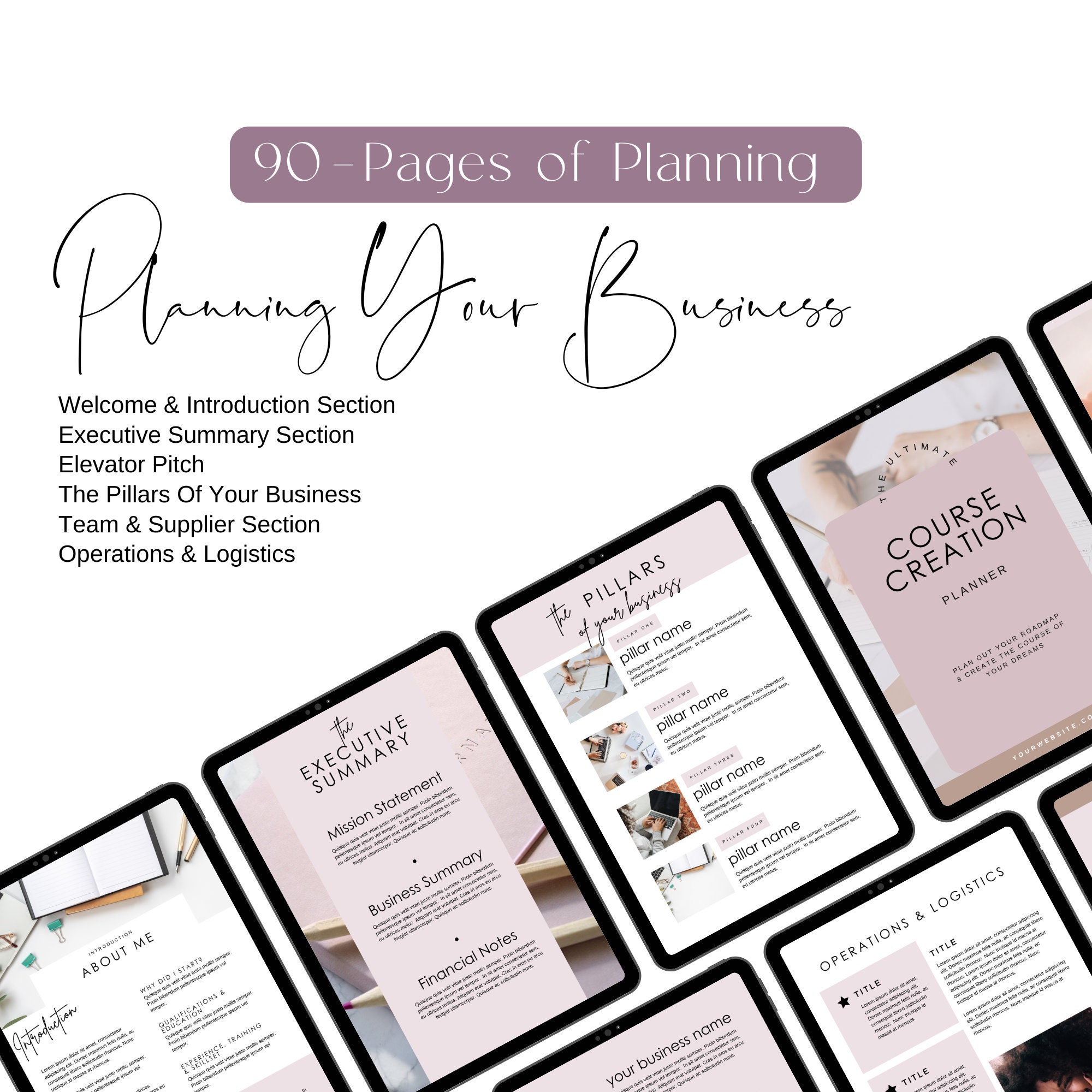 Business Plan Template | Online Business Plan | Business Plan Canva ...