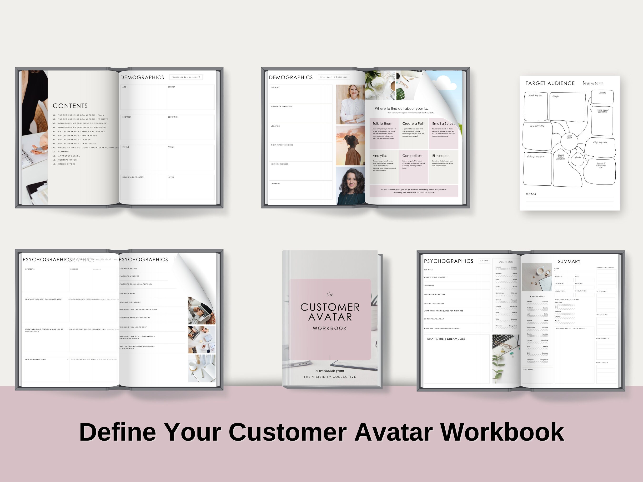 Customer Avatar Workbook Target Audience Define Your Customer Ideal ...