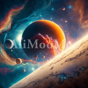 20 Outer Space Digital CG Backdrops, Astronaut Backgrounds, Planets ...