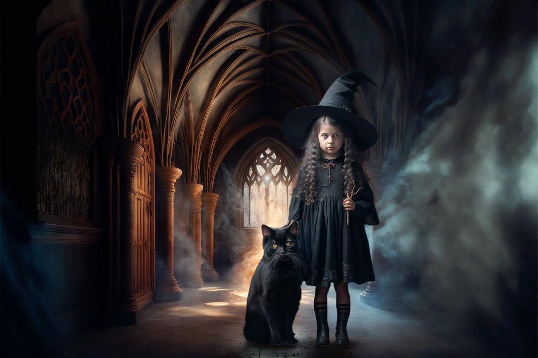 Wizard School CG Digital Backdrop, Wizard Stock, Magic Backgrounds ...