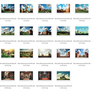 32 Super Video Game Inspired CG Digital Backdrops, Gamer, Super Mario ...