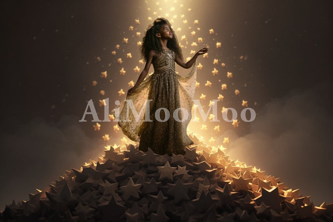 Reach for a Star CG Backdrop, Little Star Backdrops, Star Night Bokeh ...