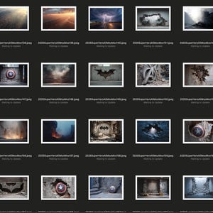 950 Super Hero Inspired CG Digital Backdrops, Metropolis, Bokeh City ...