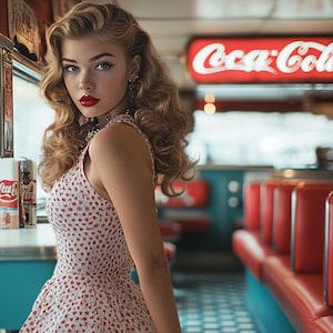 93 Coca Cola Americana Themed CG Digital Backdrops, Retro Coke ...