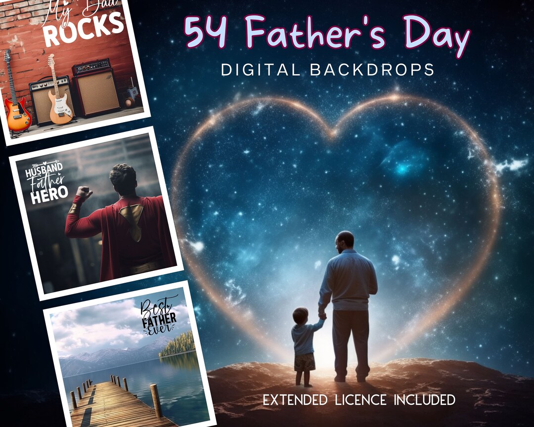 54 Father's Day Digital Backdrops, Dad Quotes, CG Backdrops, Dad Tool ...