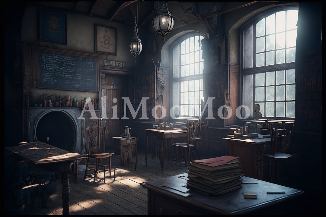 Old Wizard Class CG Digital Backdrop, Wizard Stock, Magic Backgrounds ...