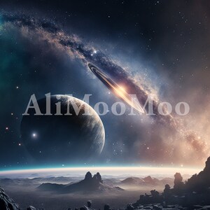 20 Outer Space Digital CG Backdrops, Astronaut Backgrounds, Planets ...