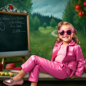 178 Back to School Digital Backdrops, Busses, Vintage Classes, Apple ...