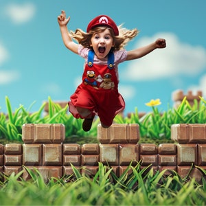 132 Super Video Game Inspired CG Digital Backdrops, Gamer, Mario ...
