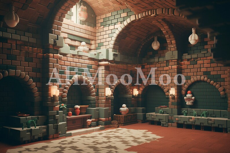 32 Super Video Game Inspired CG Digital Backdrops Gamer - Etsy