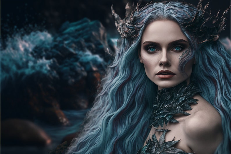 37 Moody Mermaid Digital CG Backdrops Ocean Backgrounds - Etsy