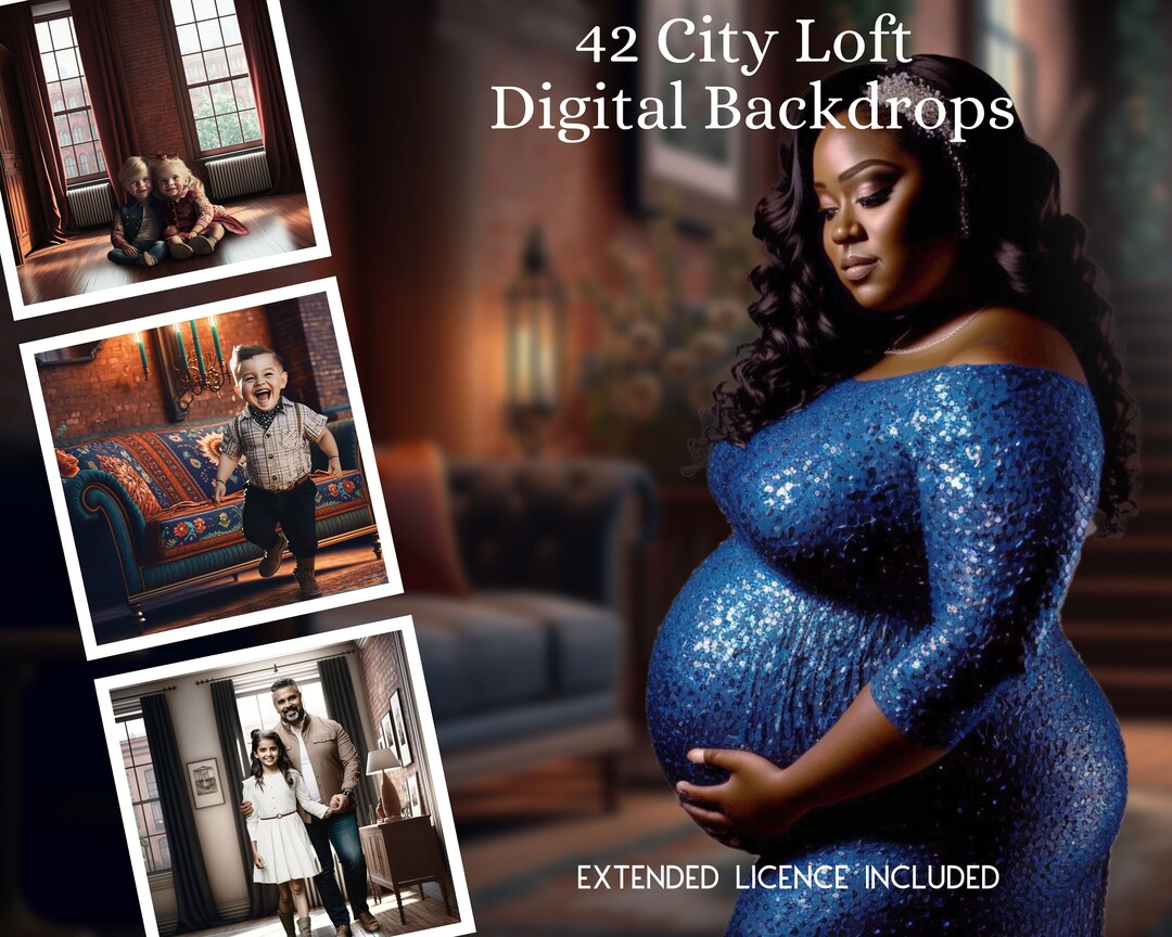 42 City Loft CG Digital Backdrops City Loft Digital - Etsy