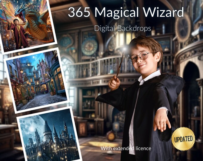 Wizard Magic Library Background / Magic Book Backdrop / Fairy Tale ...