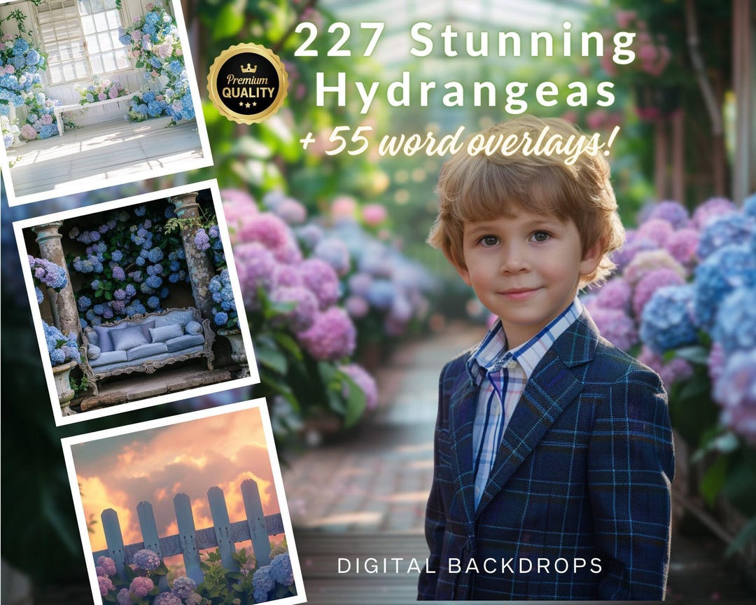 227 Magical Hydrangea Scenes CG Backdrops, Easter Background, Spring ...