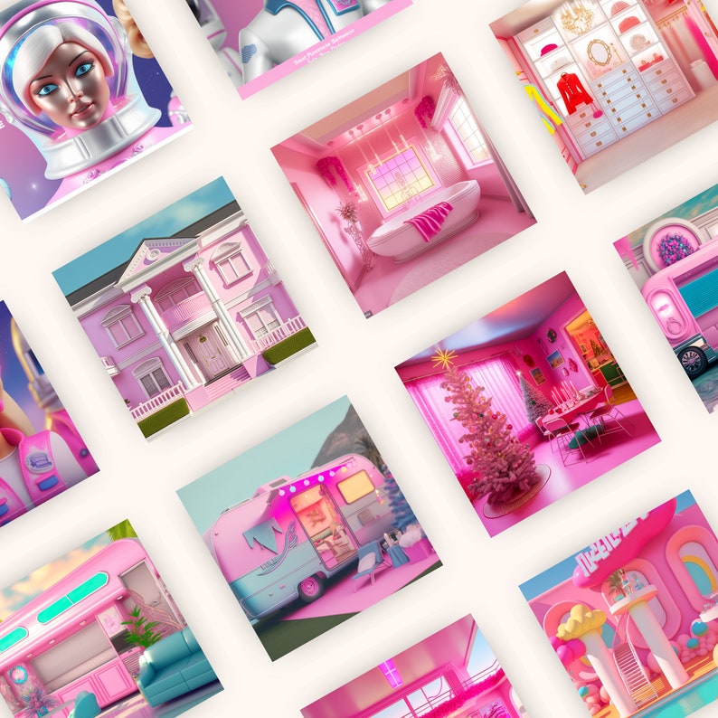 104 Barbie Inspired Digital CG Backdrops Barbie Dream House - Etsy Canada