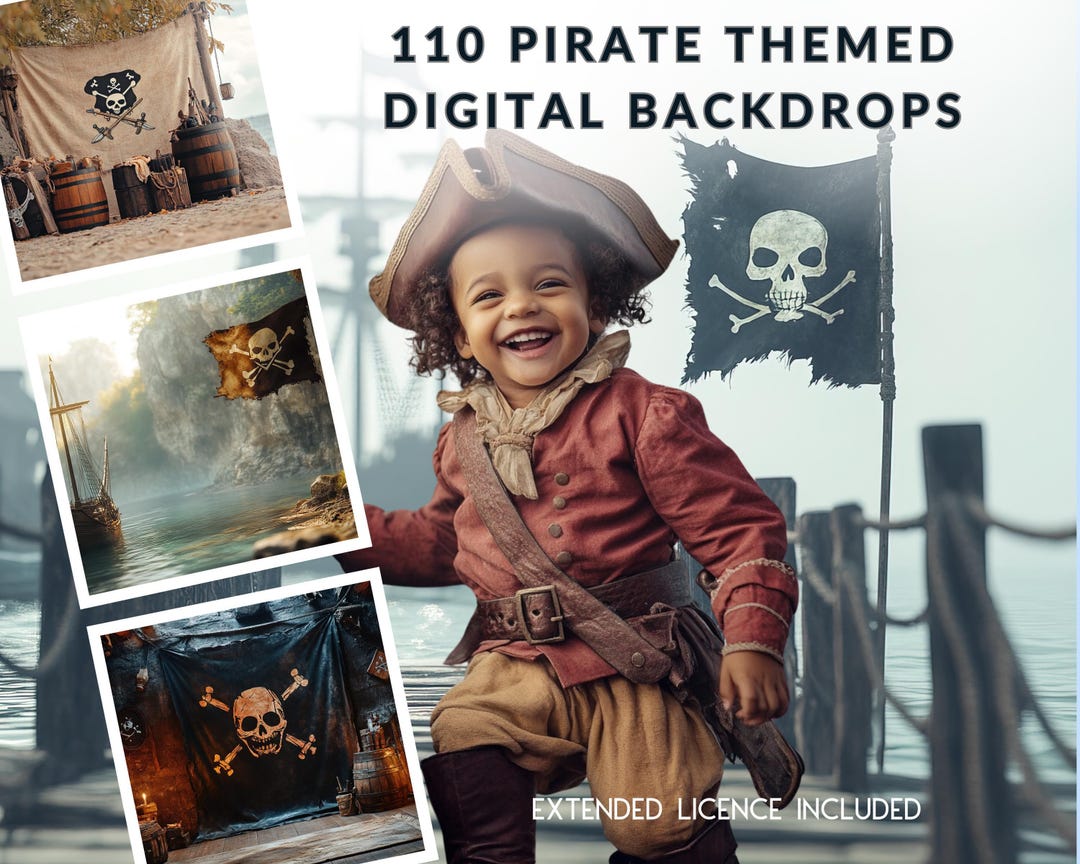 141 Pirate Themed CG Backdrops, Pirate Background, Ship, Cove, Porthole ...