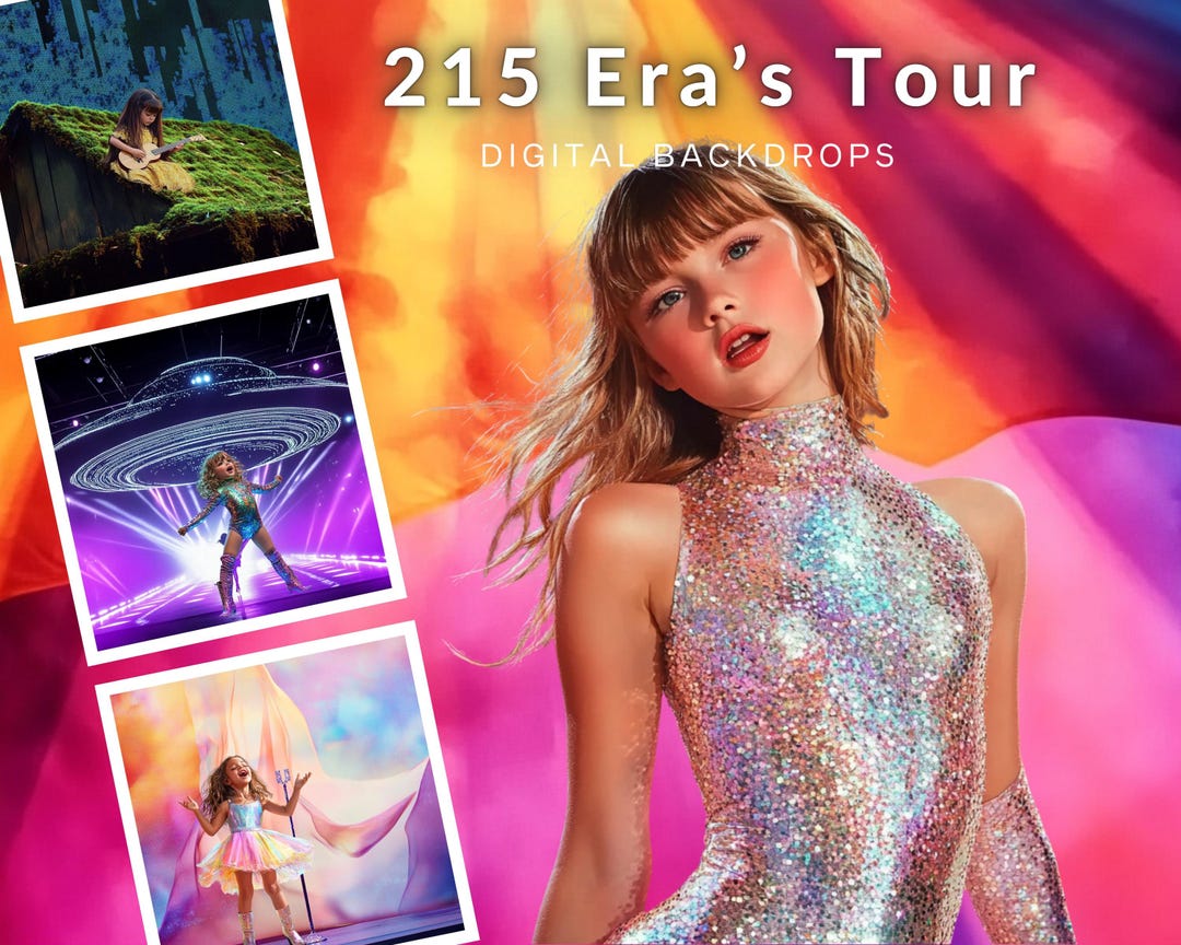 215 Era's Tour Style CG Digital Backdrops, Swifty Concert, Concert ...
