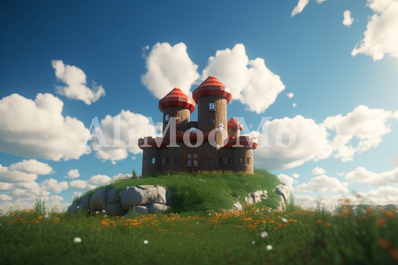 32 Super Video Game Inspired CG Digital Backdrops Gamer - Etsy