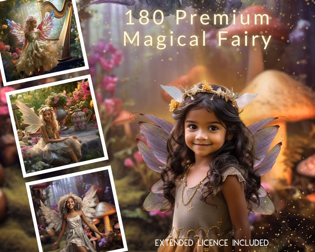 180 PREMIUM Fairy and Garden Digital CG Backdrops, Fairy Forest, Fairy ...