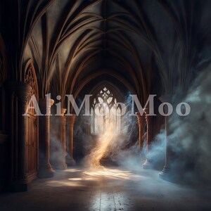 Wizard School CG Digital Backdrop, Wizard Stock, Magic Backgrounds ...