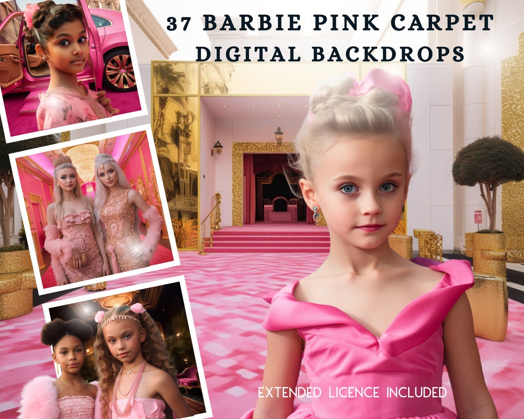 37 Dolly Inspired Pink Carpet Event Digital CG Backdrops, Dolly Movie ...