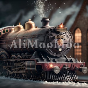 21 Magical Trains CG Digital Backdrops, Wizard Stock, Magic Backgrounds ...