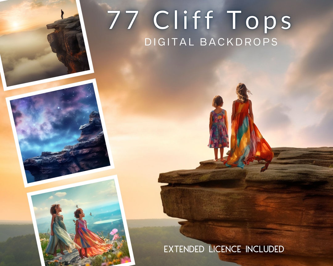 77 Romantic Cliff Backdrops, Soar High With Digital Backgrounds: Cliffs ...