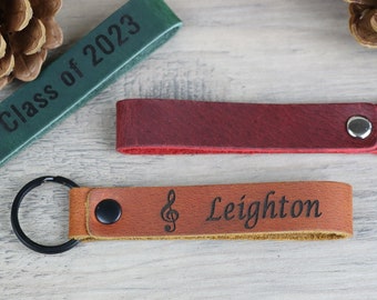 Treble Clef Music Personalized Keychain / Keyring / Bag Tag / Name Tag ...