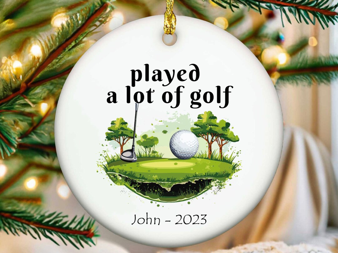 GOLF ORNAMENT, GOLFER Gift, Golf Decor, Golf Holiday Decor, Funny Golf ...