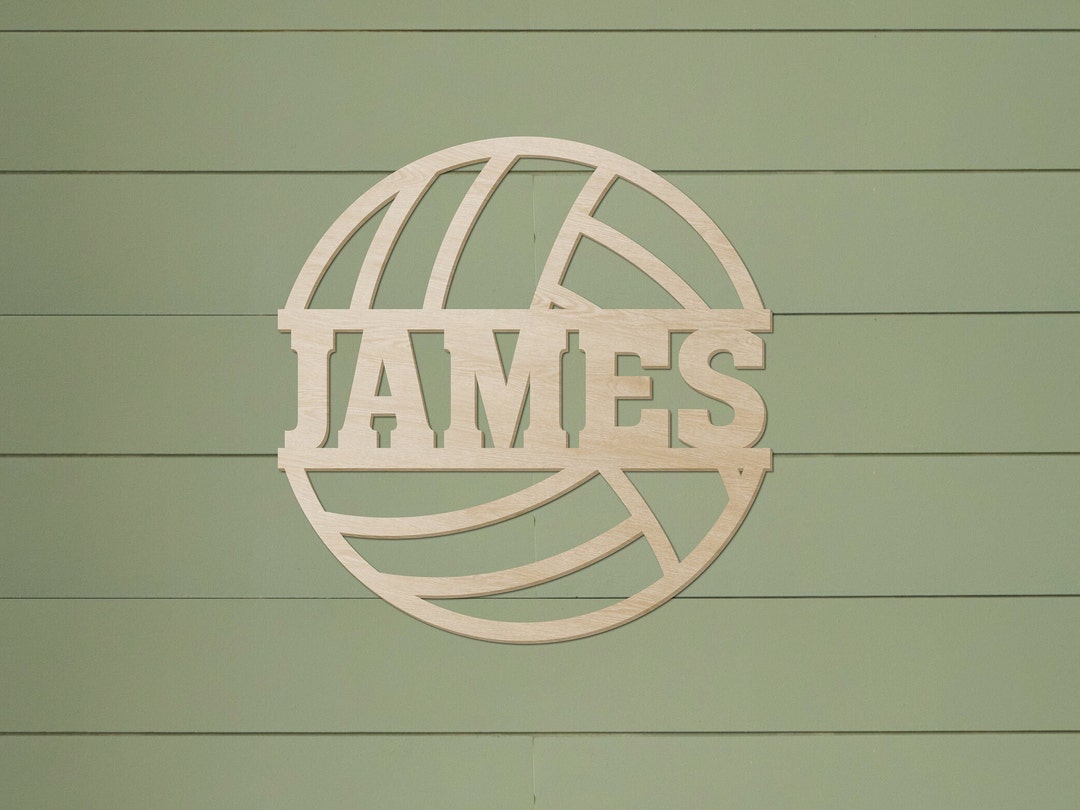 VOLLEYBALL WOOD Sign, Nursery DECOR, Personalized Wood Sign, Volleyball ...