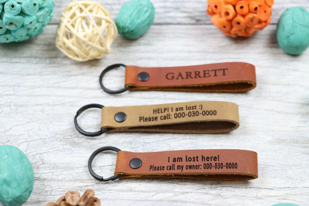 Lost Keys Keychain, Lost and Found Keyring, Call If Found Key FOB - Etsy