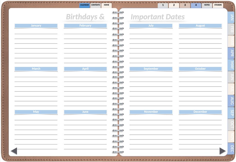 Digital Planner and Calendar With Daily Tasks, Workouts, Inspirations ...