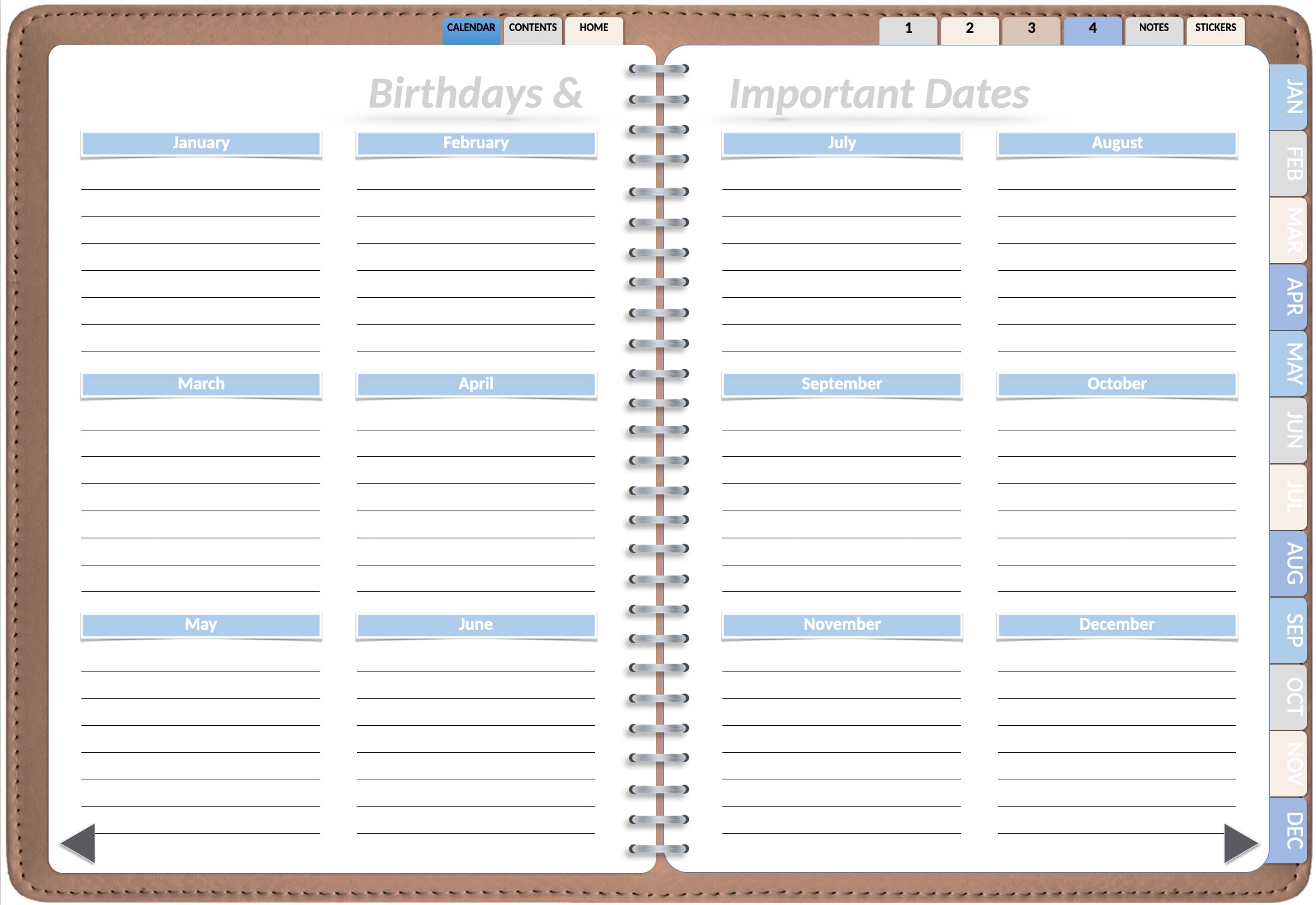 Digital Planner and Calendar With Daily Tasks, Workouts, Inspirations ...