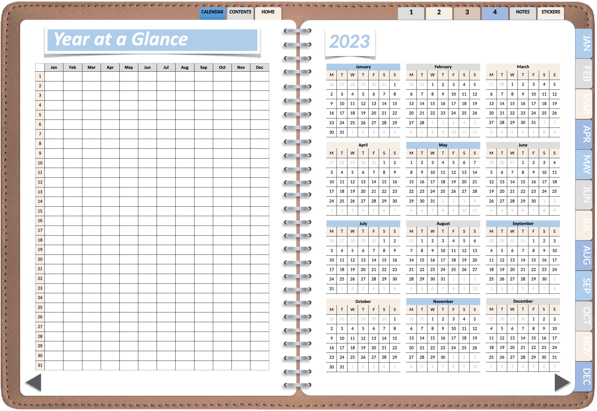 Digital Planner and Calendar With Daily Tasks, Workouts, Inspirations ...
