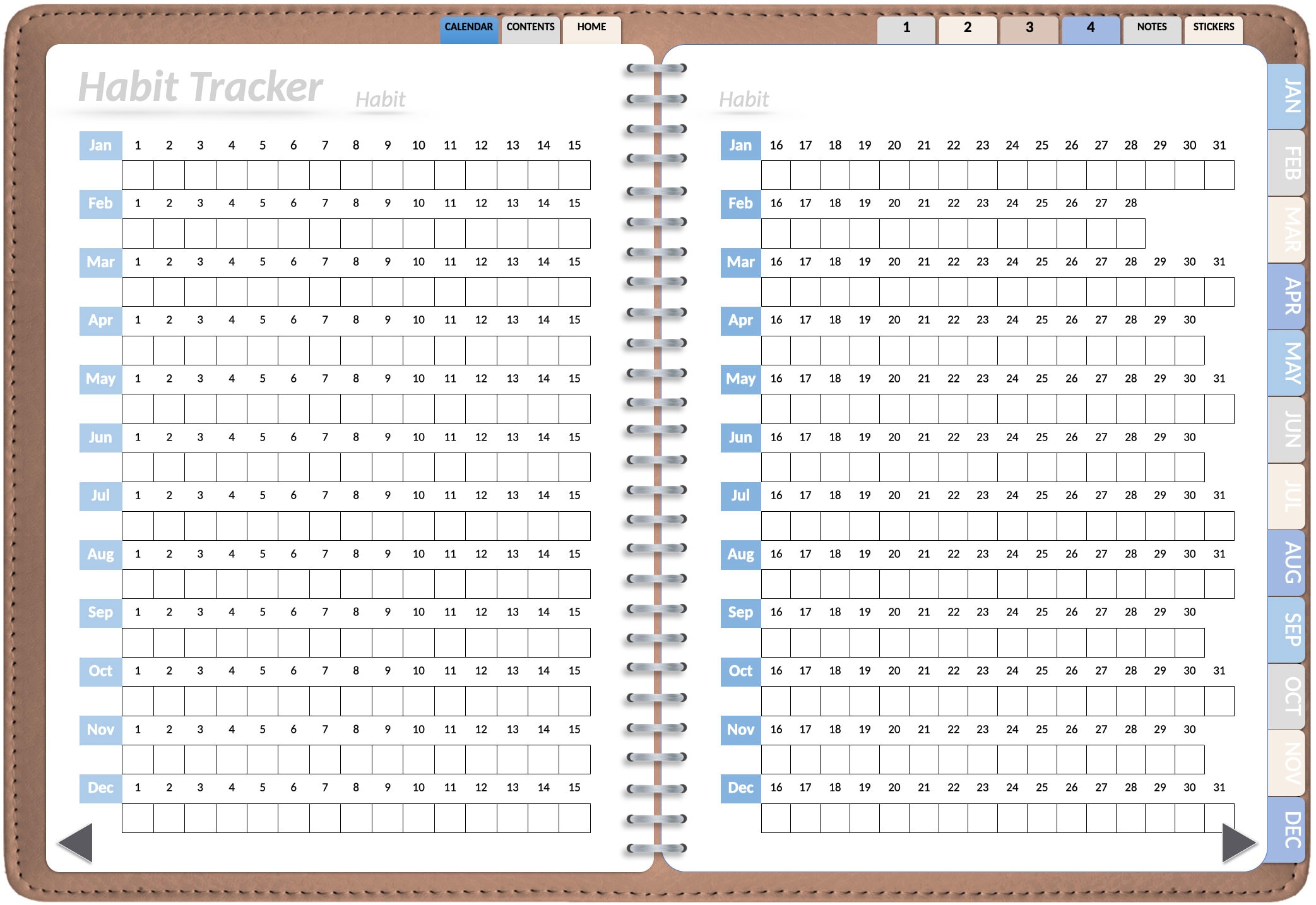Digital Planner and Calendar With Daily Tasks, Workouts, Inspirations ...