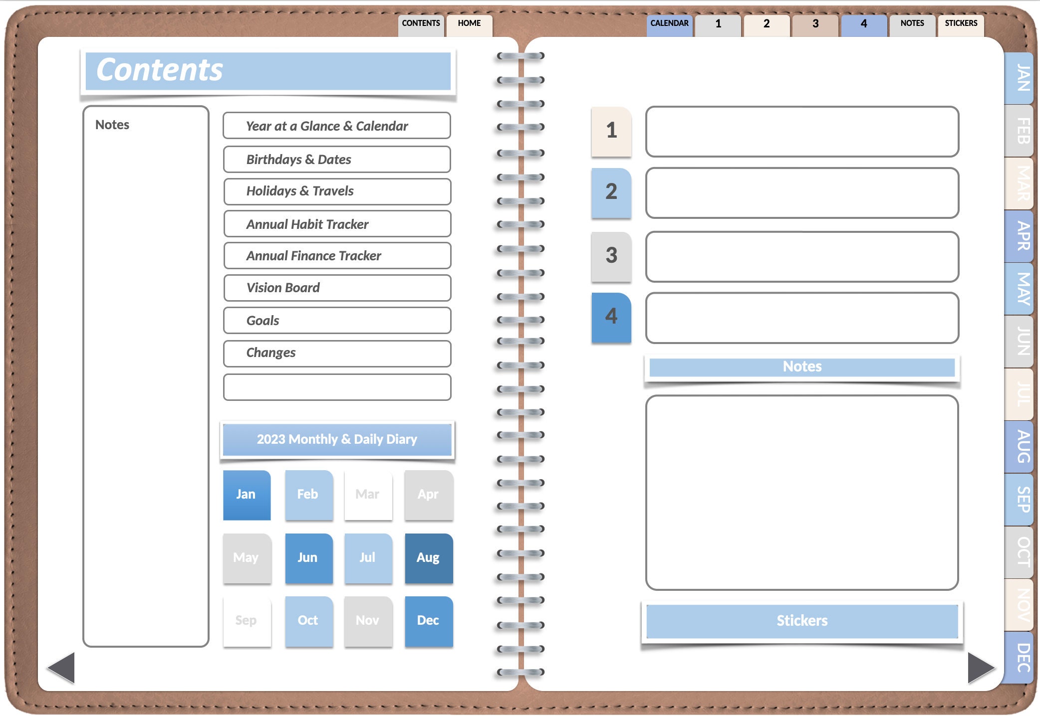Digital Planner and Calendar With Daily Tasks, Workouts, Inspirations ...