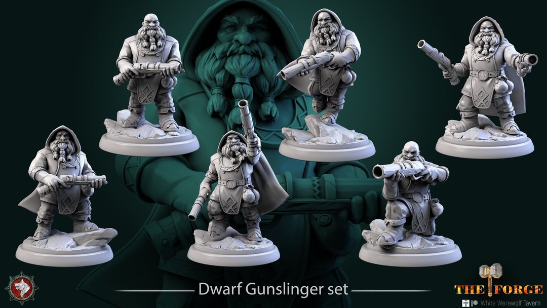 Dwarf Gunslinger Set | White Werewolf Tavern - Etsy