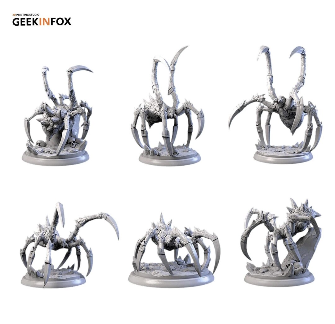 Spiders Set White Werewolf Tavern - Etsy
