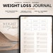 Weight Loss Journal Workout Planner Weight Loss Tracker Digital Fitness ...