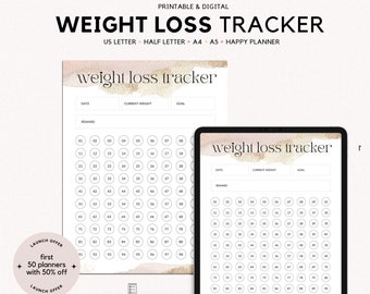 Weight Loss Journal Workout Planner Weight Loss Tracker - Etsy