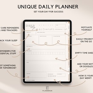 ADHD Digital Planner, Self Care, Productivity, Life Balance Journal ...