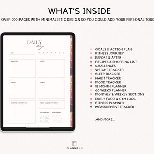Weight Loss Journal Workout Planner Weight Loss Tracker Digital Fitness ...