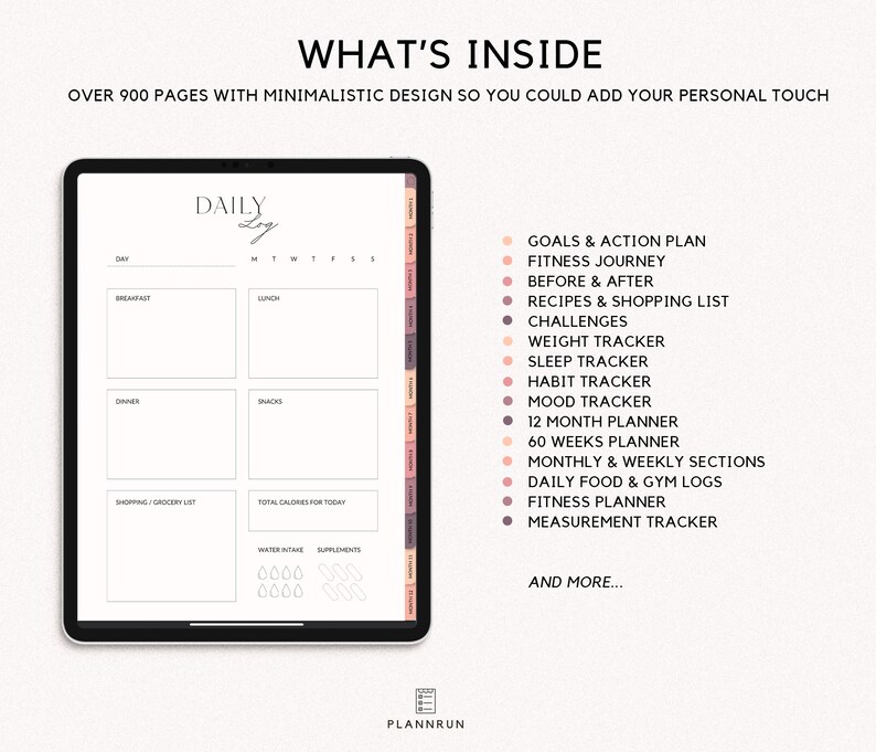 Weight Loss Journal Workout Planner Weight Loss Tracker - Etsy