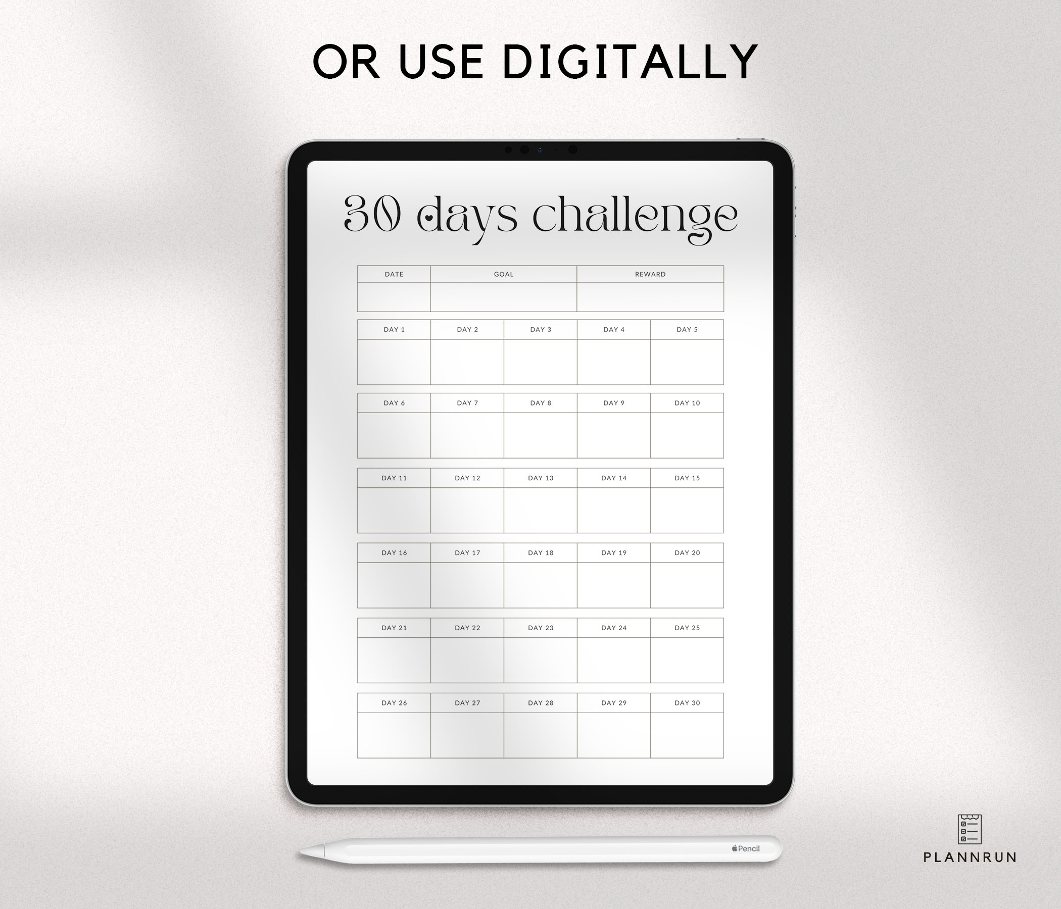 30 Day Challenge Weight Loss Habit Progress Tracker - Etsy