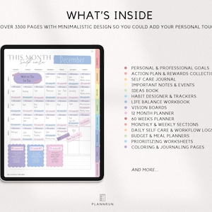ADHD Digital Planner for Adults, Self Care Journal, Life Balance ...