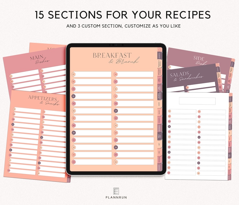 Recipe Book | Meal Planner | Recipe Journal | Digital Cookbook for iPad ...